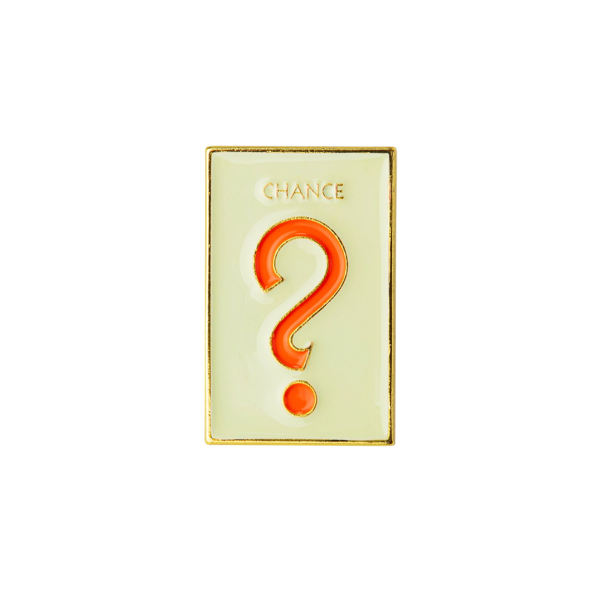 Metal Chest Pin-Chance (Orange) – Monopoly Dreams Melbourne | Online Shop